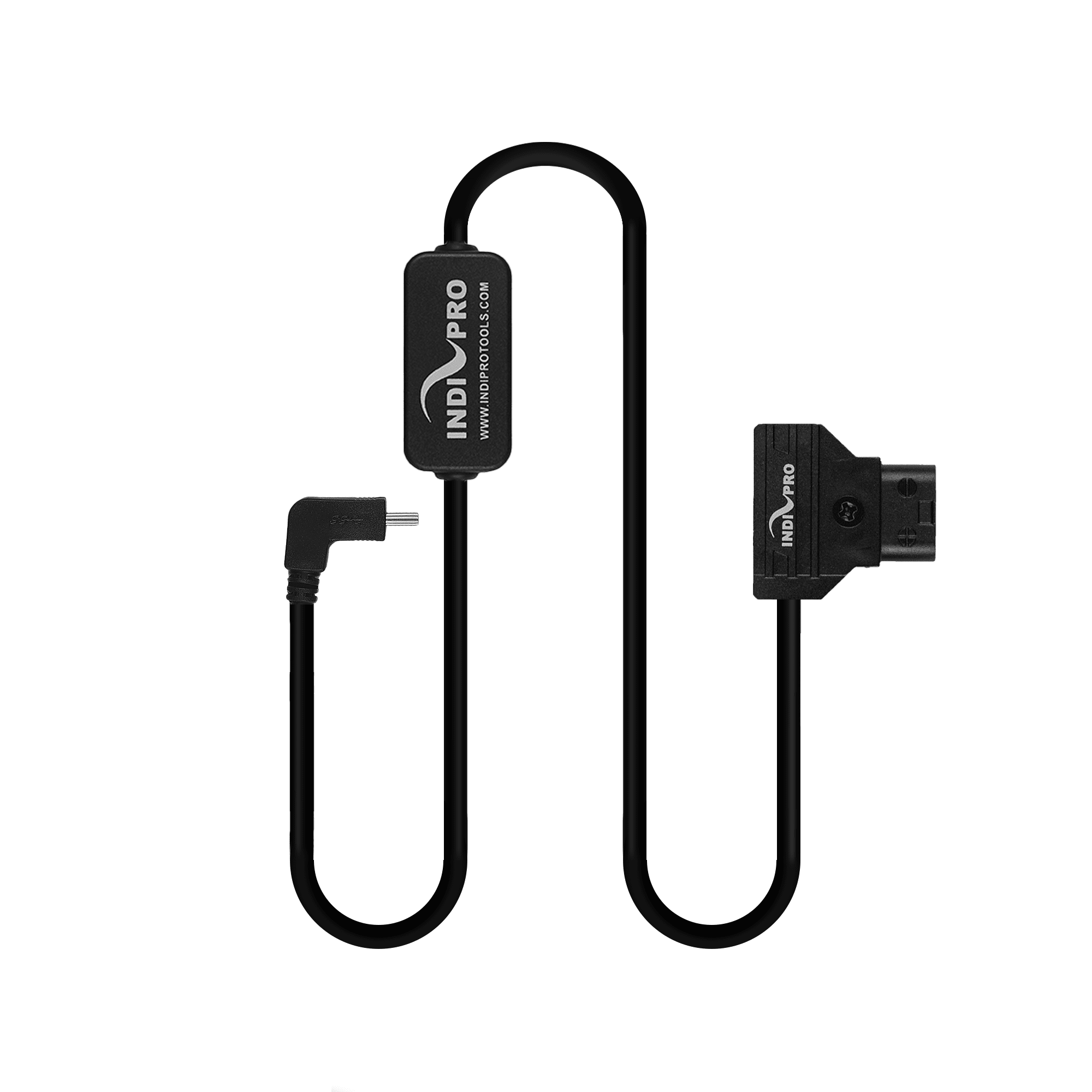 Indipro D-Tap Power Cable to USB Type-C Right-Angle Connector (36"', R