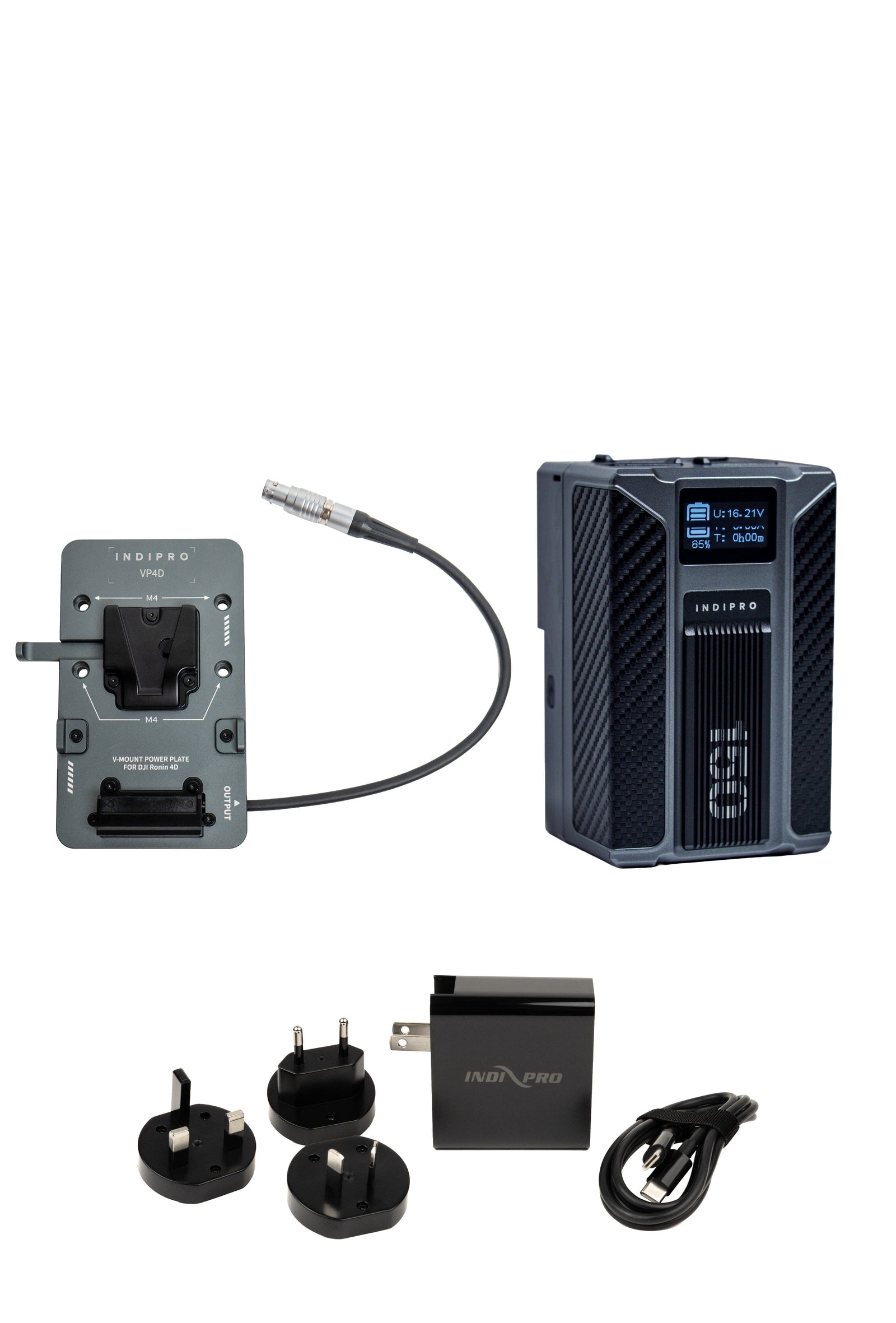 Indipro Kratos 150Wh V-Mount Power Kit for DJI Ronin 4D Extended Cable