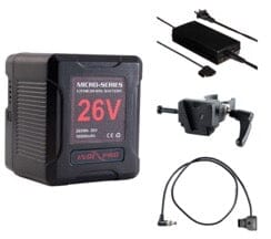 Indipro Portable Power Kit for ikan Lyra LBX8 Bi-Color LED Light Panel